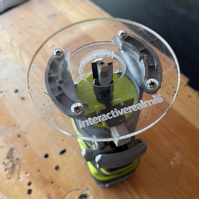 Ryobi/ridgid Compact Routers Guide Bushing Round Baseplate Custom Made ...