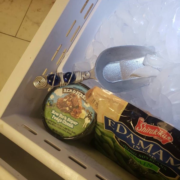 Set of 4 Long Handle Wire Wrapped Iced Tea Spoon, Wire Wrapped Ice ...