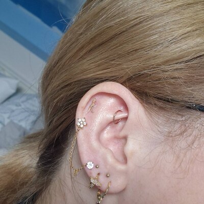 Trend Niche Punk Simple Ivory Smooth Ear Contour Unique Ear - Etsy