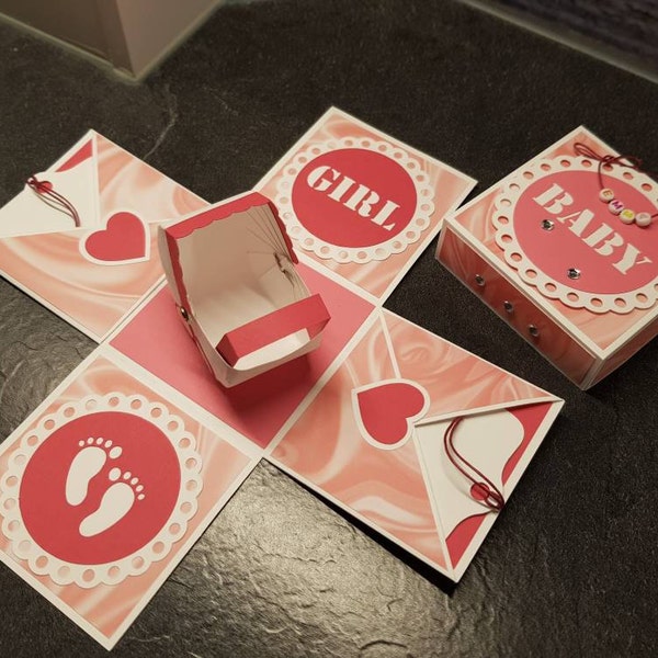 Exploding Box With Baby Carriage !digital Cutting File! - Etsy