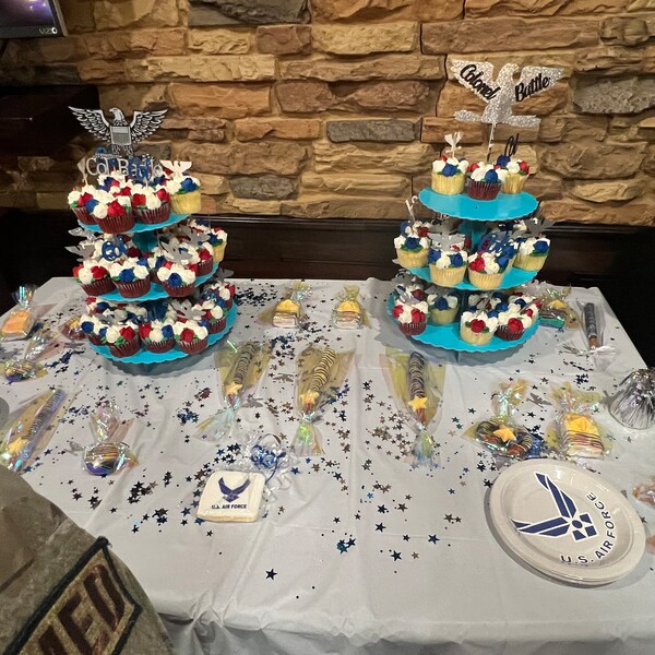 Colonel Emblem and Text Cupcake Toppers - Etsy