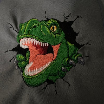 T-rex Machine Embroidery Design Dinosaur Embroidery Files 7 Sizes ...
