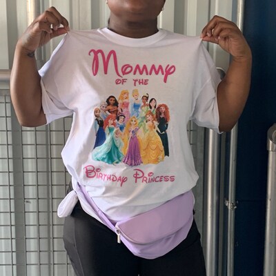 Disney Princess Family Birthday Shirts, Disney Princesses Birthday Shirt Set, Princess Family ...