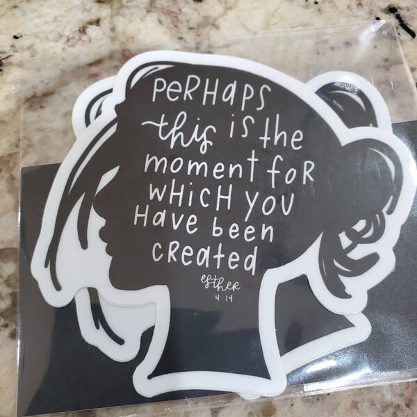 Bible Verse Sticker | Esther 4:14 | Christian Stickers - Etsy