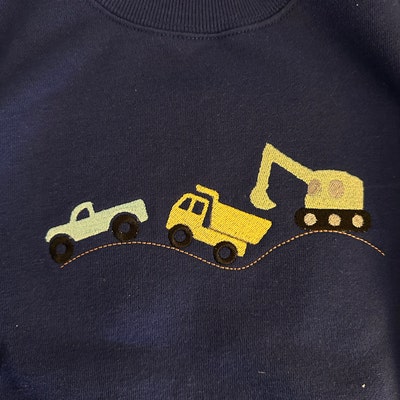 Construction Trucks Machine Embroidery Design Trio Instant Digital ...