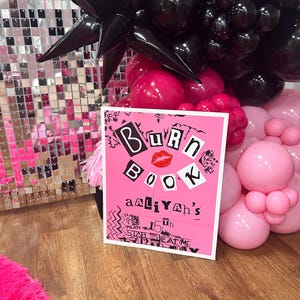 Editable Burn Book Canva Template | Burn Book Custom, Burn Book Cover ...