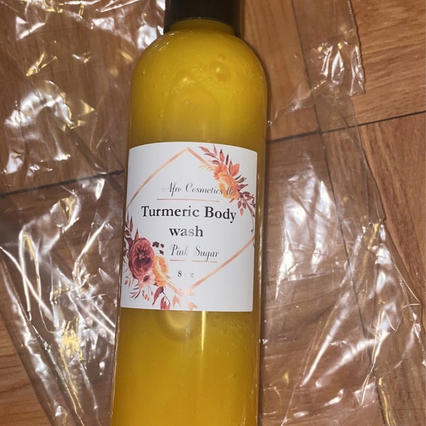 Turmeric Body Wash, Shower Gel, Natural Shampoo, Turmeric Kojic Soap ...