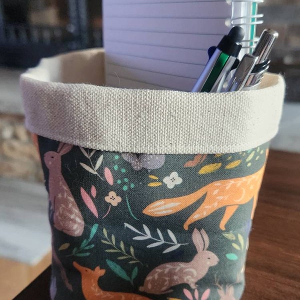 Bubble Pod Hanging Fabric Basket | Canvas Storage & Organizer Bin ...
