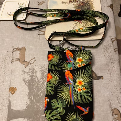 Phone Bag, Handmade Crossbody Smartphone Bag, Passport Bag, Adjustable ...