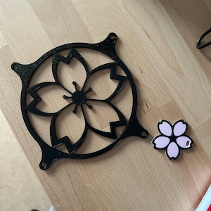 Rounded Sakura Flower PC Fan Shroud/ Grill /cover 120mm, 140 Mm Two ...