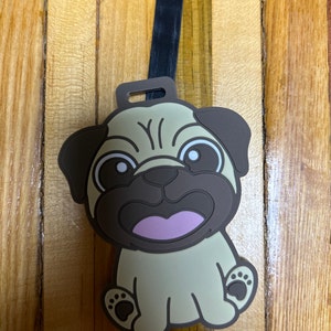 Pug Acrylic Door Sign, Cute Dog Breed Door Sign, Adhesive Pet Home Sign ...