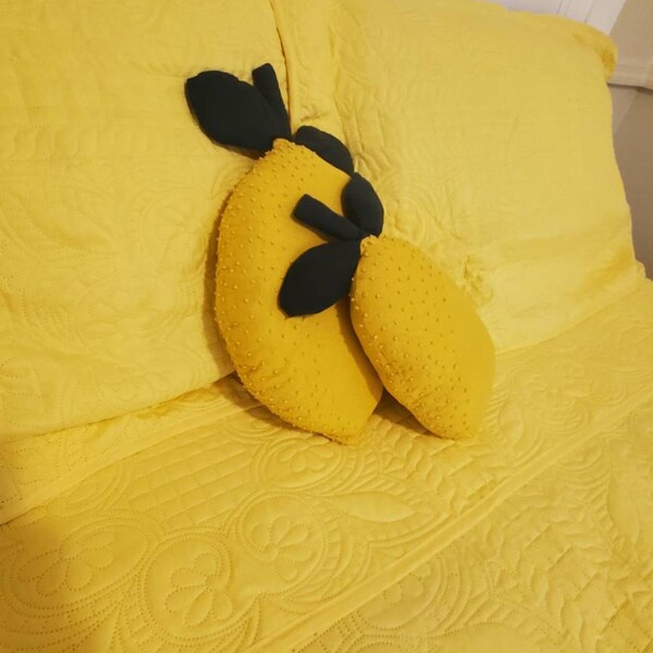 Giant Lemon Plush, Oversized Lime Pillow, Plush Fruit, Lemon Pillow ...