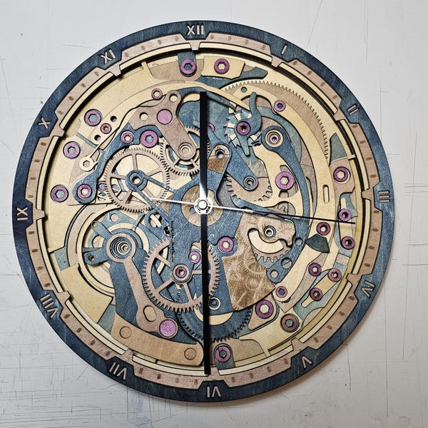 Watch Movement | Laser Cut File for Creating Multilayered 3D Mechanical ...