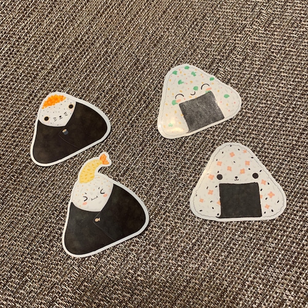 Rice Ball Onigiri Sticker | Cute Food - Asian Snack - Regular Glossy ...