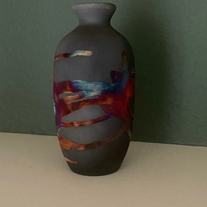 Mizu Raku Pottery Bowl HC Modern Boho Rainbow Wall Art - Etsy