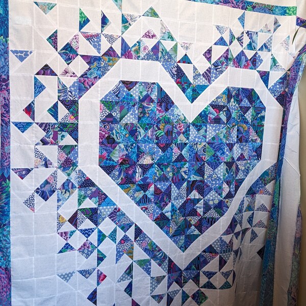 PDF MINI Exploding Heart Quilt Pattern Digital Download by Slice of Pi ...