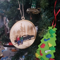 Supernatural Christmas Ornament, Sam, Dean and Baby, Handmade Wooden ...