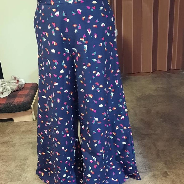 Wide Leg Jumpsuit Sewing Pattern for Women's Jumpsuit Pattern Wide Leg ...