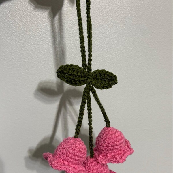 Rainbow Daisy Charm Crochet Pattern, Crochet Rear View Mirror Car ...