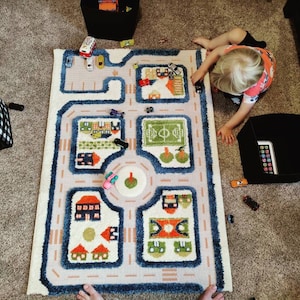 IVI 3D Mini City Nursery Toddler & Kids Montessori Play Mat Rug Soft ...