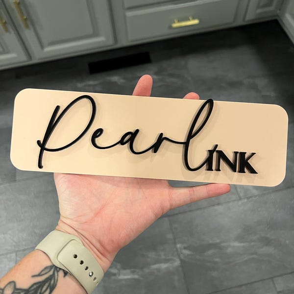 Custom 3D Acrylic Sign, Beauty Salon Door Sign, 3d Salon Door Plaque ...