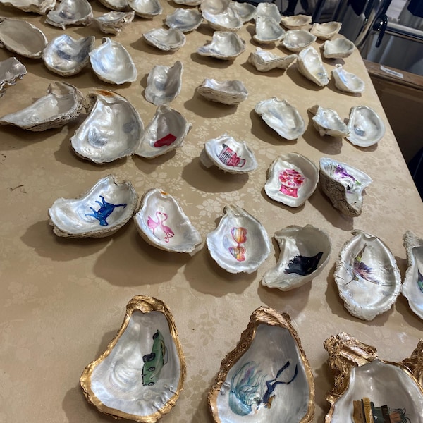 CUPS Cleaned Oyster Shells for Crafts: Coastal Decor, Ring Dishes - Etsy