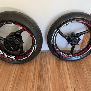 Suzuki Wheel Decals Rim Stickers for Suzuki Motorcycle Stripes Gsxr Rim ...