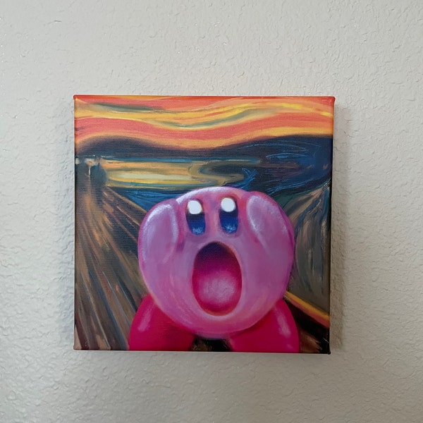 Kirby Nintendo Canvas Print - Etsy