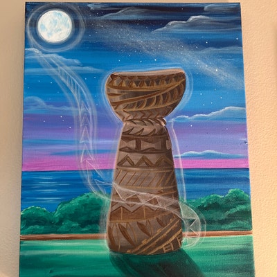 Latte Stone Painting - Etsy