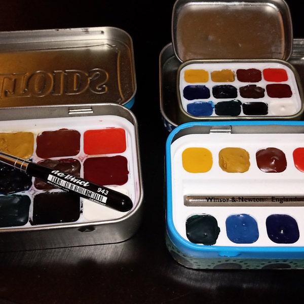 12 Well Portable Urban Sketching Watercolor Palette, 3-D Printed - Etsy