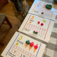 Counting and Numbers Play Dough Mats; Printable Play Dough Mats and ...