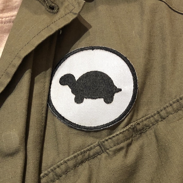 Turtle Patrol Embroidered Patch With Hook and Loop Fastener Available ...