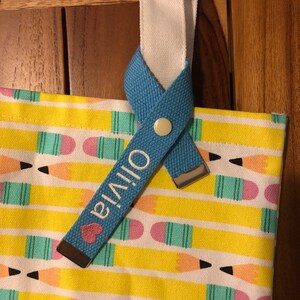 Personalized Name Tag Ribbon Type Custom Key Chain Bag Name | Etsy