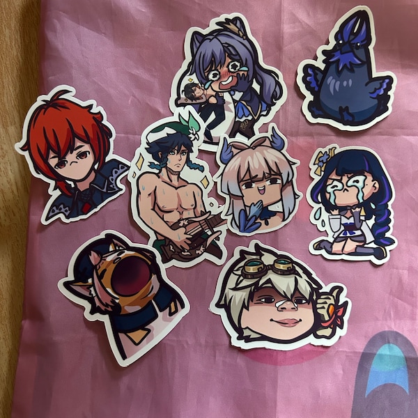 Silly Genshin Wisher Sticker Pack gacha - Etsy