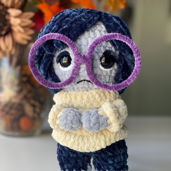 Crochet Pattern: Sadness, PDF, Amigurumi (english and French Version ...