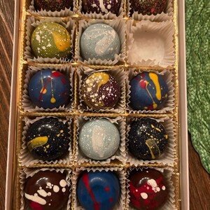 Artisan Chocolate Bon Bons. 15 Piece Box. Gluten Free. Simple ...