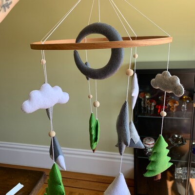 Felt Baby Mobile, Nature Mobile, Forest Mobile, Woodland Mobile, Forest ...