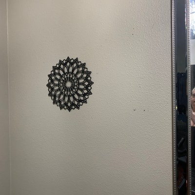 Lotus Flower Mandala Metal Wall Art, 3D Wall Sign, Lotus Flower Wall ...