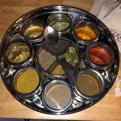 Spice Box Stainless Steel 12 Spices Authentic Spice Box Gift for Foodie ...