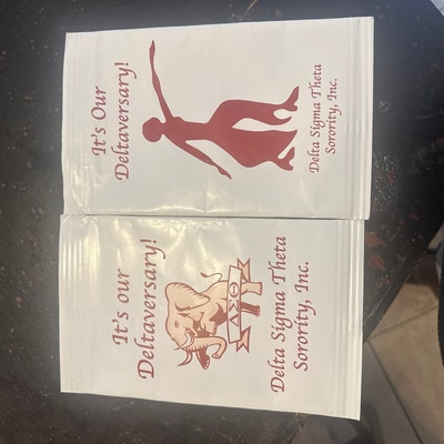 Delta Sigma Theta Chip Bag Favor Bags DST Delta Sigma Theta Delta Chip ...