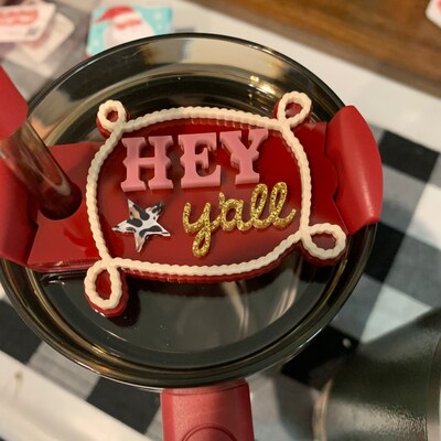 Cow Print Monogram Stanley Topper, Stanley Name Plate, Personalized ...