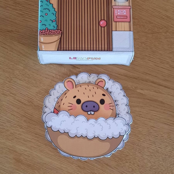 Printable Capybara House Craft Kit - DIY Paper Toy Template for Kids ...