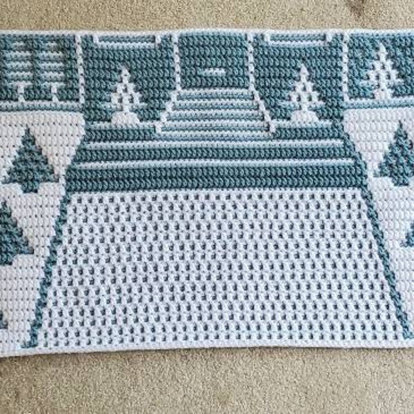 Berber Afghan Overlay Mosaic Crochet PATTERN Digital Download in ...