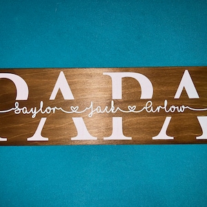 Papa Fathers Day Gift Papa Sign Gift for Papa Rustic Sign for Papa Gift ...
