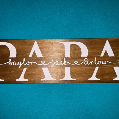 Papa Fathers Day Gift Papa Sign Gift for Papa Rustic Sign for Papa Gift ...