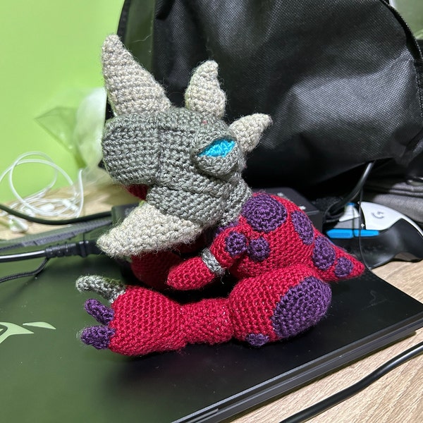 PATTERN Mothman Knit Hat Mothman or Maybe Sandhill Crane Size Knitting ...