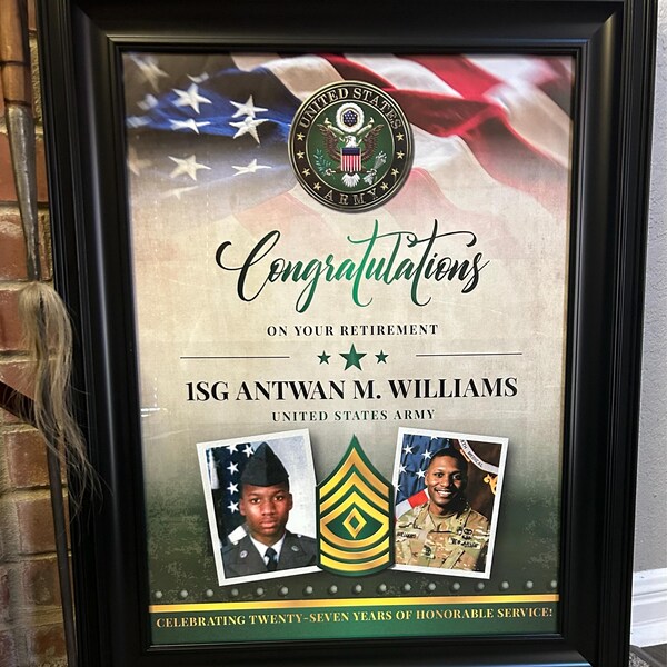 ALL BRANCHES - Custom Military Retirement Sign - Etsy