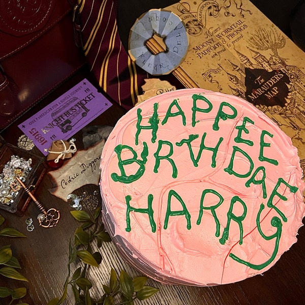 HAPPEE BIRTHDAE Harry Potter Hagrid Wizard Birthday Cake Prop Decor ... HAPPEE BIRTHDAE Harry Potter Hagrid Wizard Birthday Cake Prop Decor ...