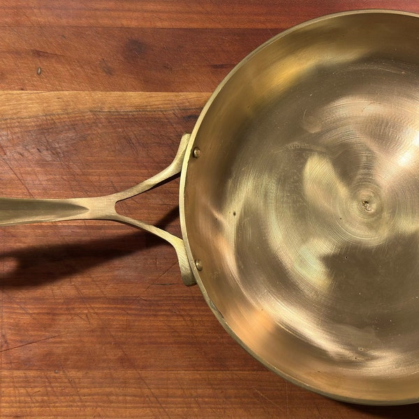 Bronze Saute Pan ,cooking Pan, Frying Pan, Skillet , Kansa Kitchen ...