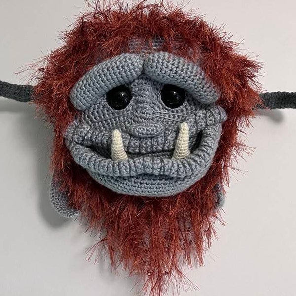 Huge Crochet Fluffy Monster Trophy Head Pattern, PDF Digital Download ...